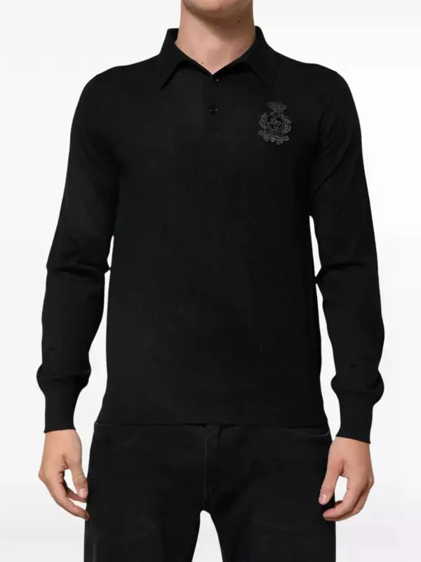 Dolce & Gabbana Crest Long-sleeve Sweater