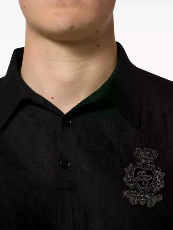 Dolce & Gabbana Crest Long-sleeve Sweater