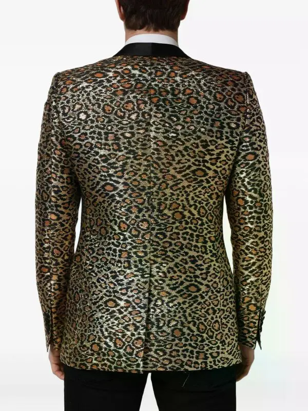 Dolce & Gabbana Leopard-print Single-breasted Blazer