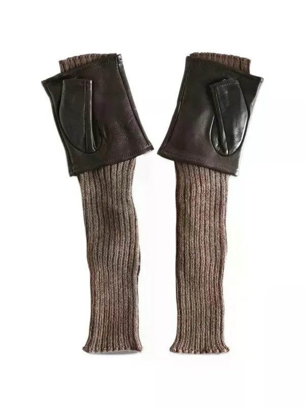 Our Legacy Wrist Warmer Gloves - Brown