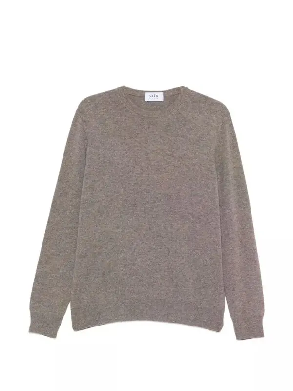 VELA SHOP Crew-neck Long-sleeve Sweater