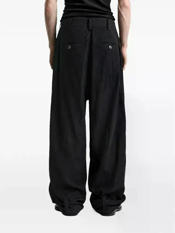 ZIGGY CHEN Pleated Wide-leg Trousers