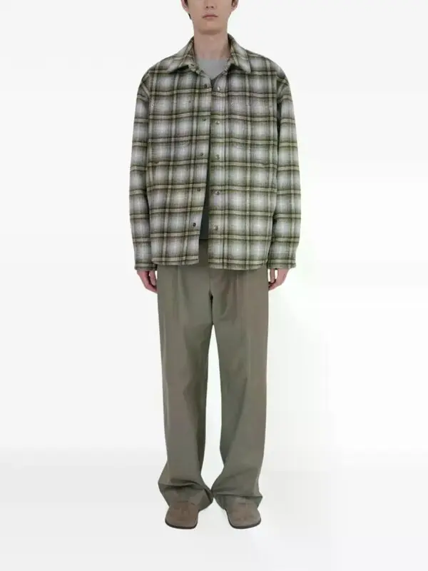 DUNST Check-pattern Quilted Jacket