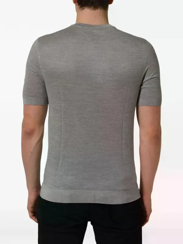 Dolce & Gabbana Logo-plaque Silk T-shirt