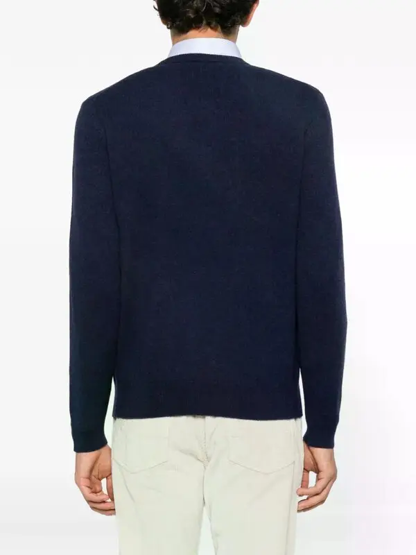 VELA SHOP Crew-neck Ribbed-trim Sweater