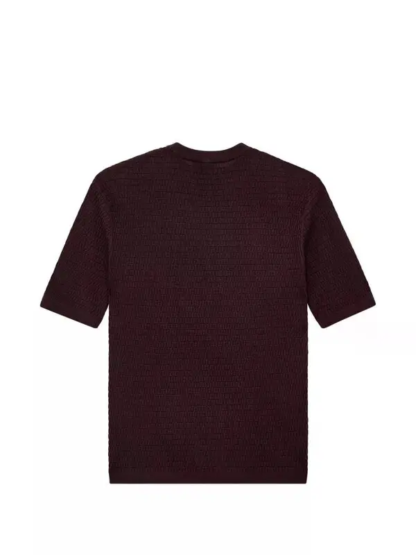 Emporio Armani Virgin-wool Sweater With Textured Knit