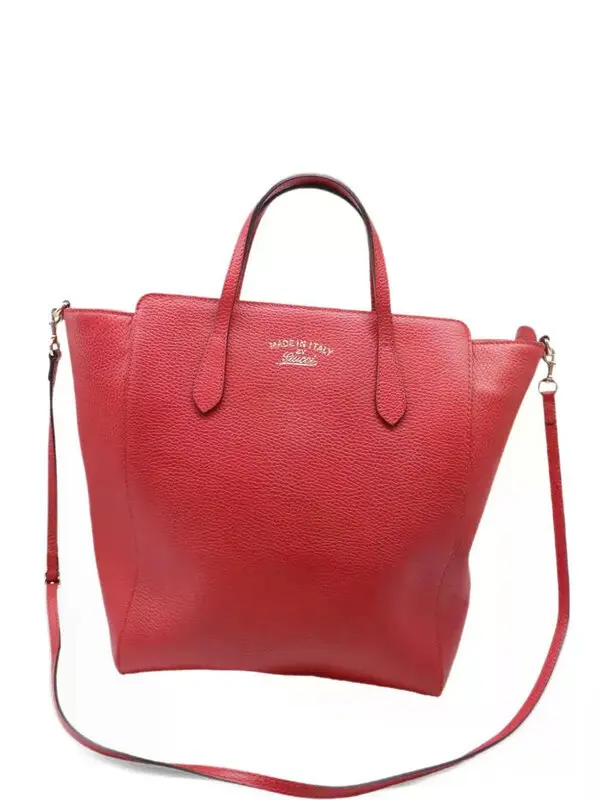 Gucci Swing Leather Tote Bag