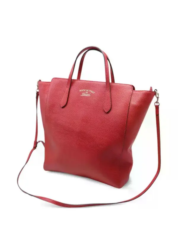 Gucci Swing Leather Tote Bag