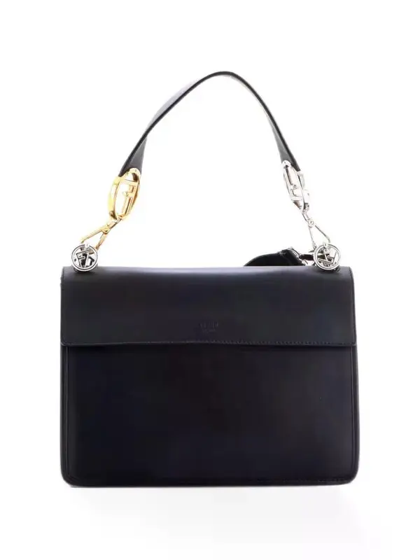 Fendi Kan I F Leather Medium Shoulder Bag