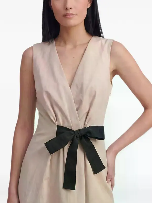 Moschino Bow-detail Sleeveless Mini Dress