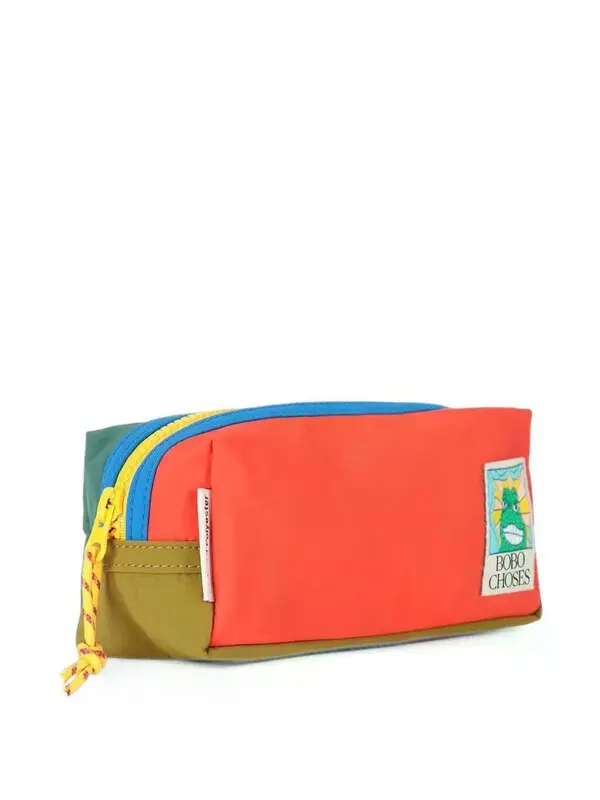 BOBO CHOSES Logo-patch Colour-block Pencil Case