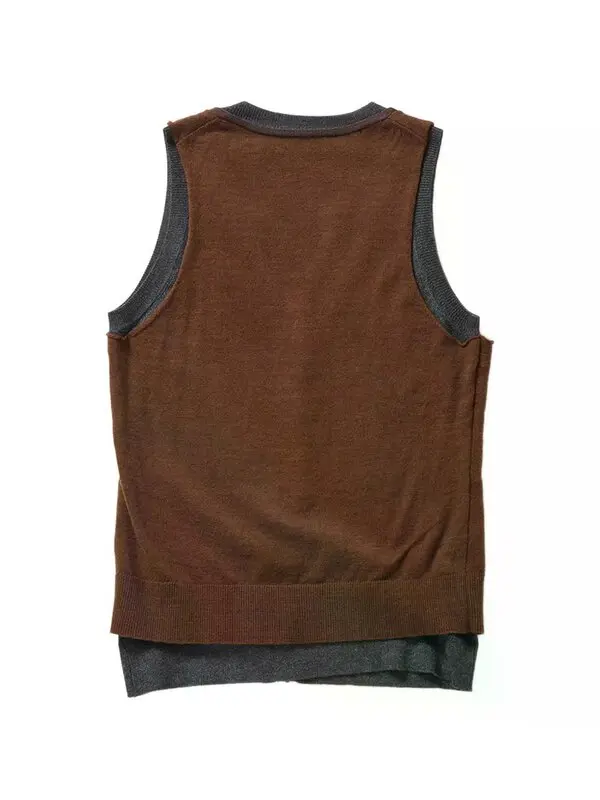 PERVERZE Eyelet Layered Top - Brown