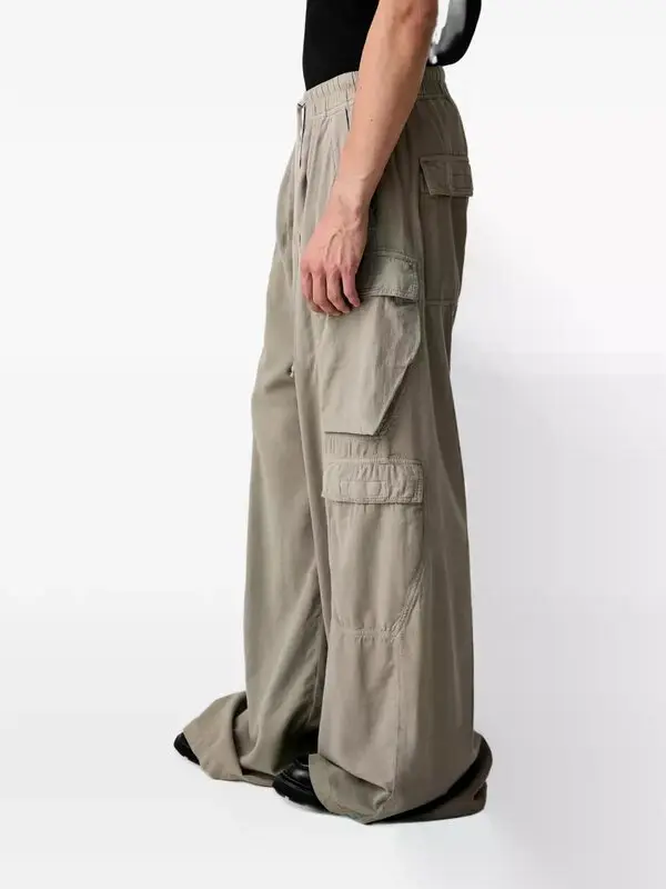 Rick Owens Drawstring Wide-leg Cargo Pants