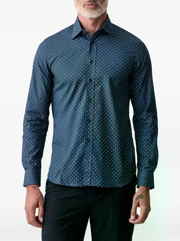 Michael Kors Monogram-pattern Long-sleeve Shirt