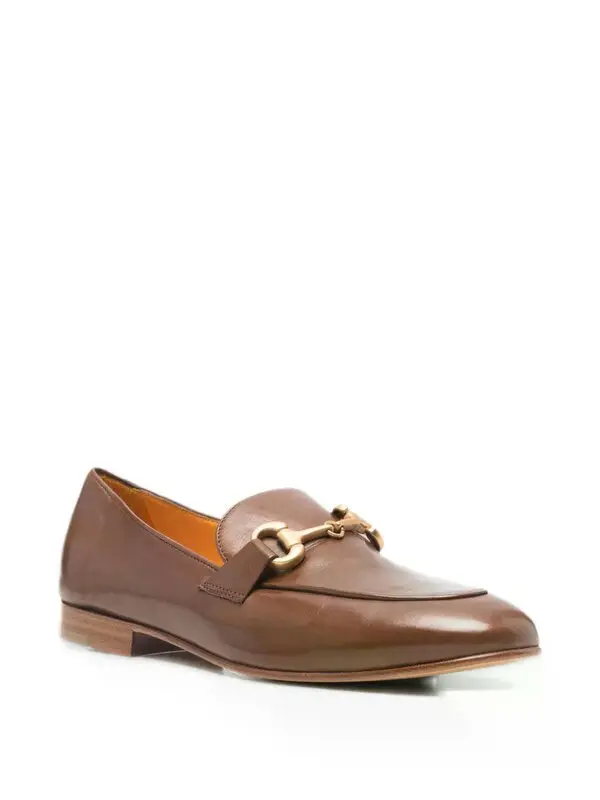 MARA BINI Horsebit Leather Loafers