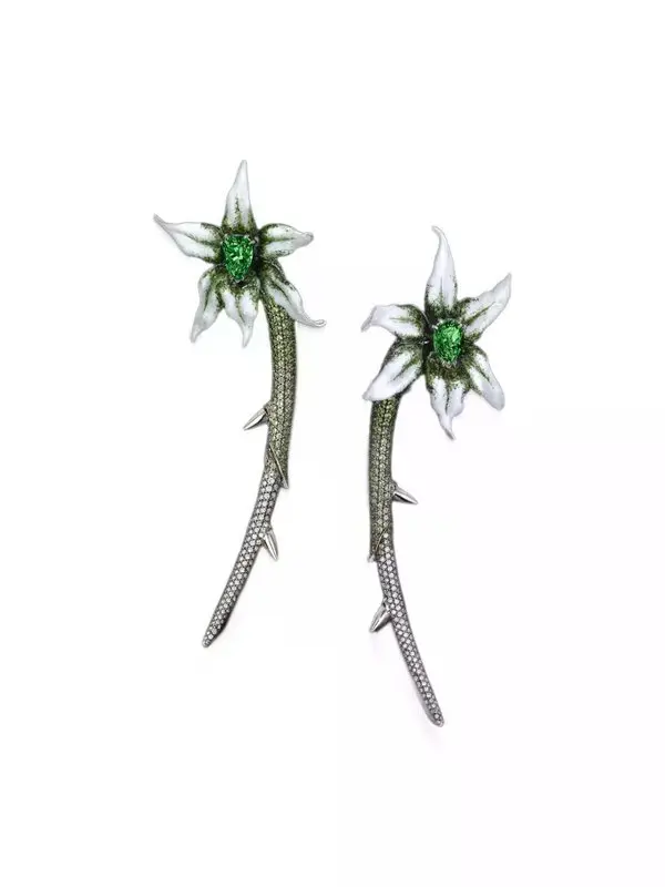 SHAUN LEANE Orchid Diamond Earrings