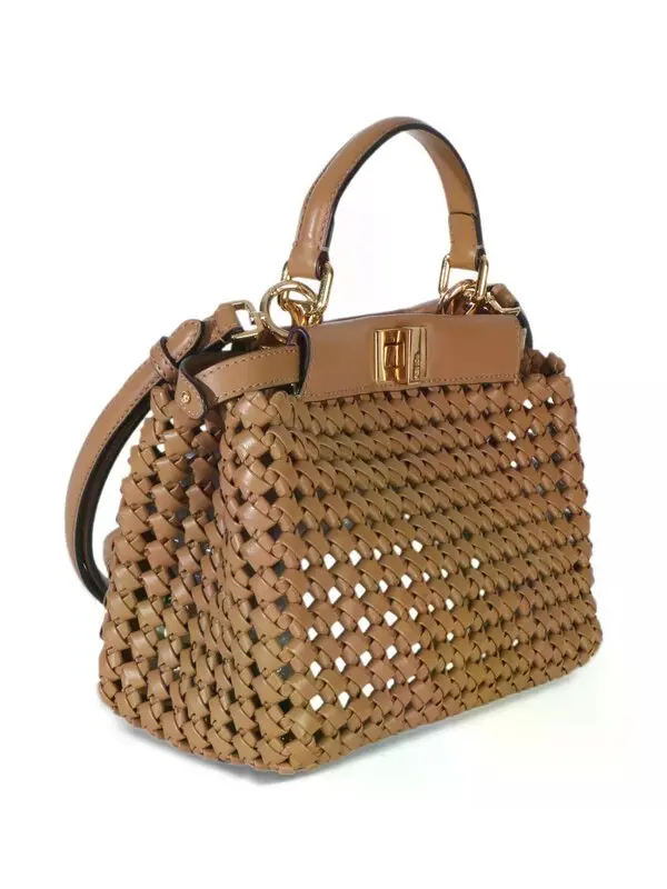 Fendi Peekaboo Woven Shoulder Bag