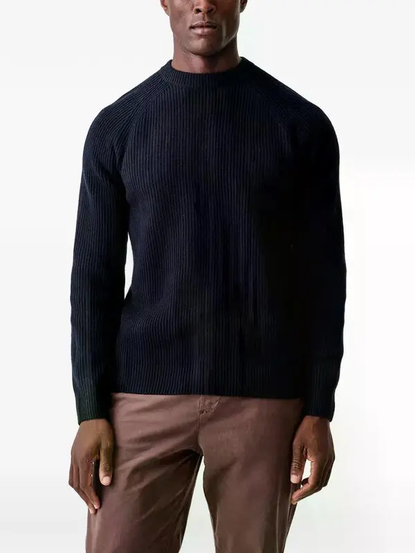 MC2 SAINT BARTH Ribbed-knit Raglan-sleeve Sweater