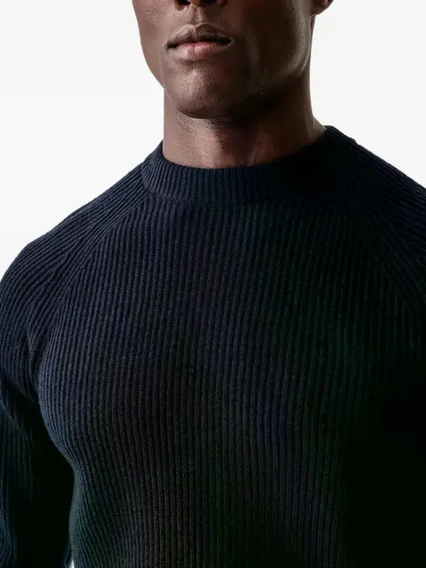 MC2 SAINT BARTH Ribbed-knit Raglan-sleeve Sweater