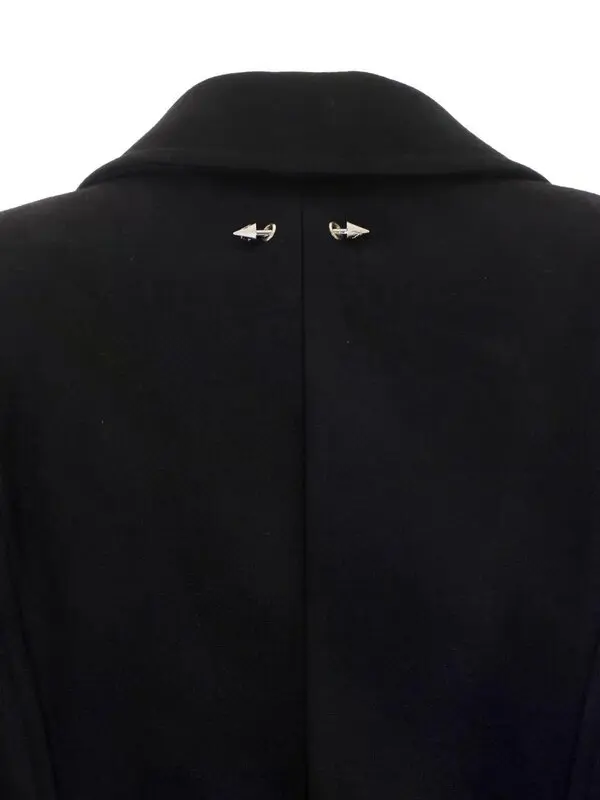 Patrizia Pepe Double-breasted Peaked-lapel Coat