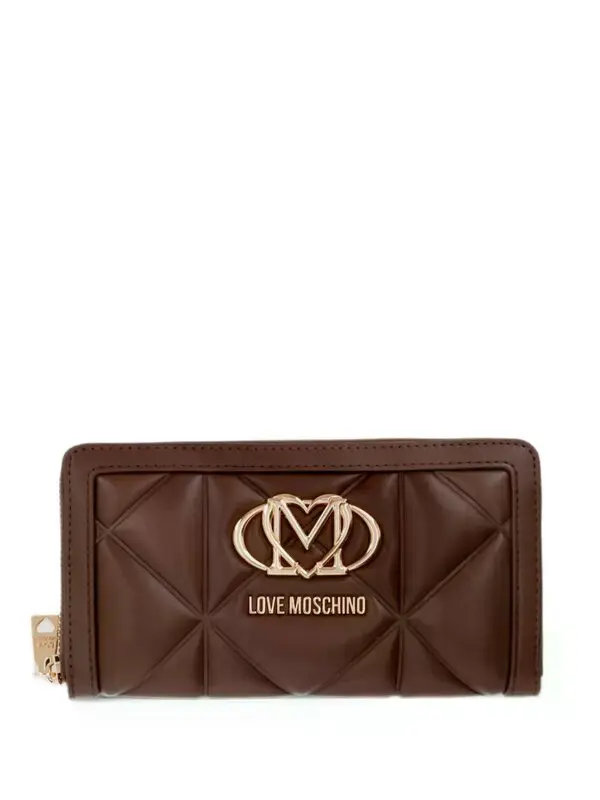 Moschino Quilted Logo-plaque Wallet