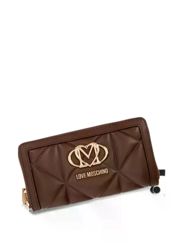 Moschino Quilted Logo-plaque Wallet