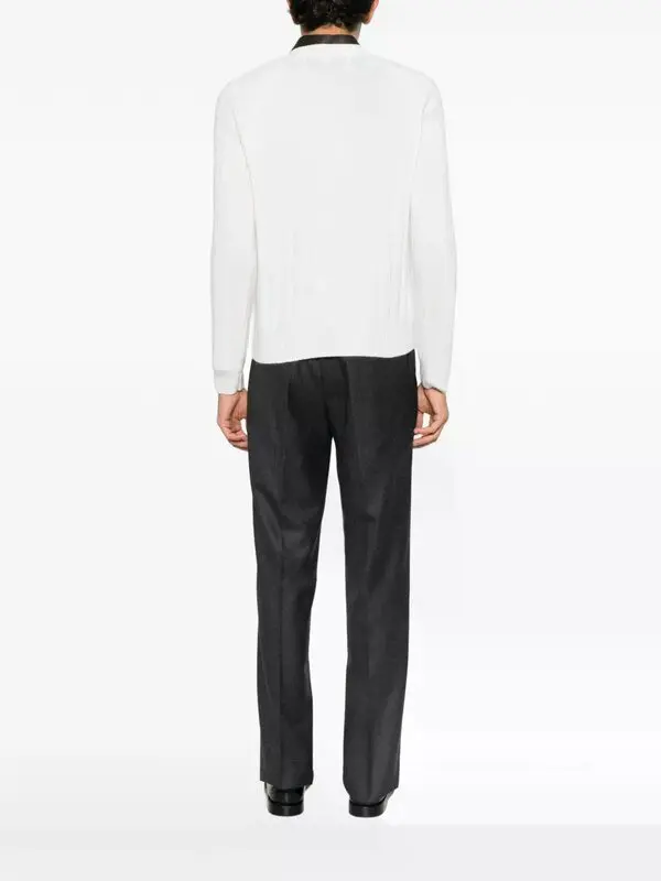 GRAN SASSO Ribbed Raglan-sleeve Sweater