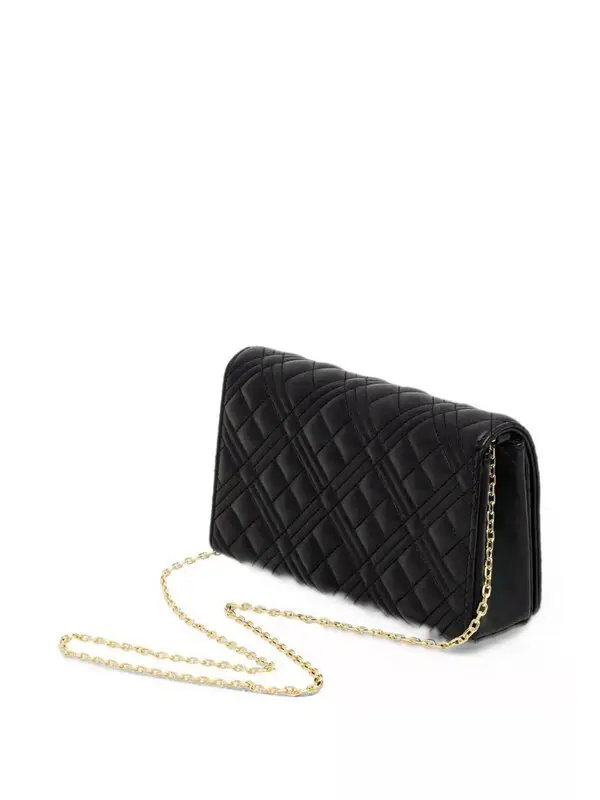 Moschino Quilted Logo-plaque Shoulder Bag