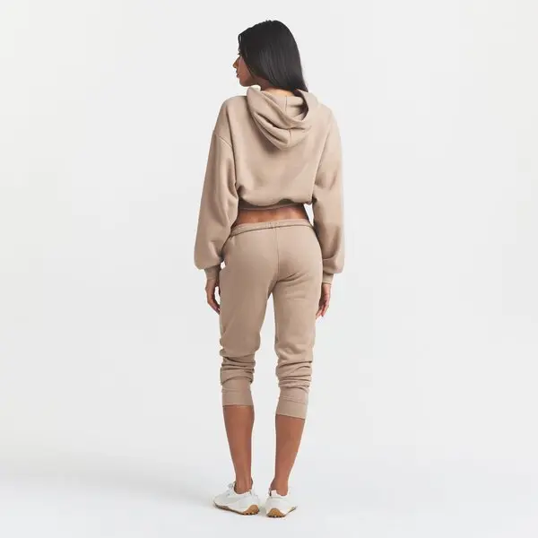 SKIMS Logo Legging | Light Neutral | | Cotton Fleece