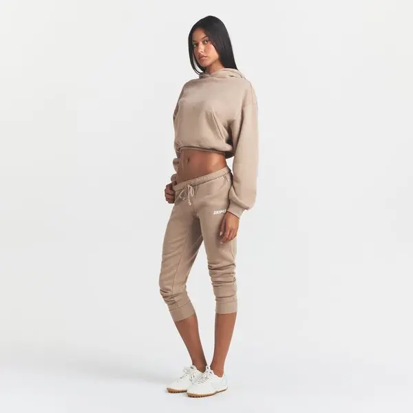 SKIMS Logo Legging | Light Neutral | | Cotton Fleece