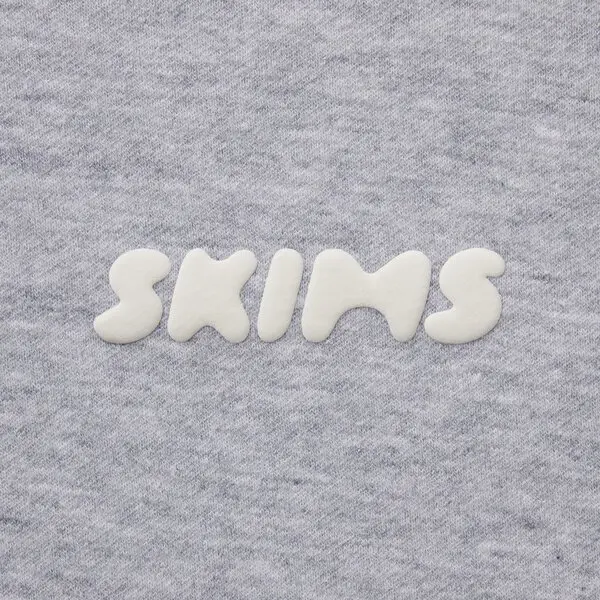 SKIMS Logo Jogger Pants | Grey | | Cotton Fleece