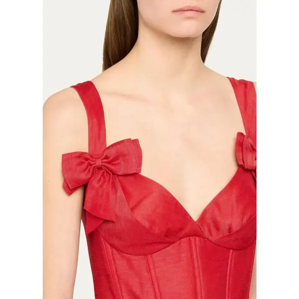 Zimmermann Clash Print Bow Mini Dress
