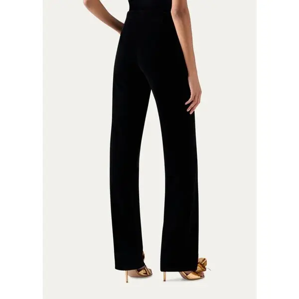 Akris Carl Velvet Jersey Straight-leg Pants