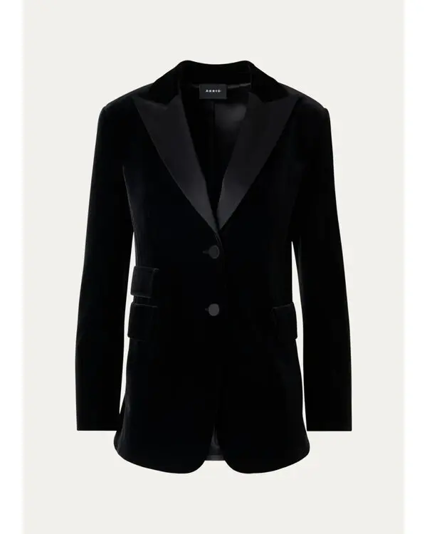 Akris Percival Velvet Jersey Jacket