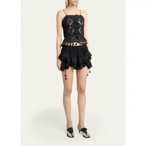 Isabel Marant Étoile Nelssy Broderie Anglaise Sleeveless Top
