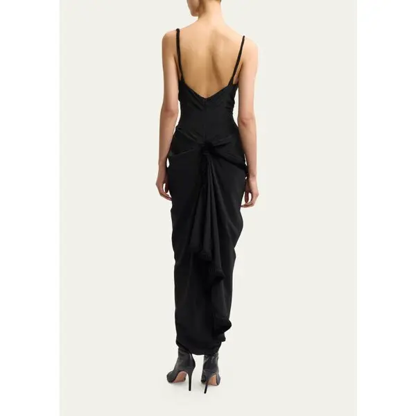 16Arlington Wye Plunge Midi Dress