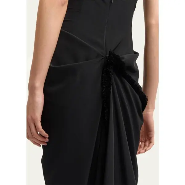 16Arlington Wye Plunge Midi Dress