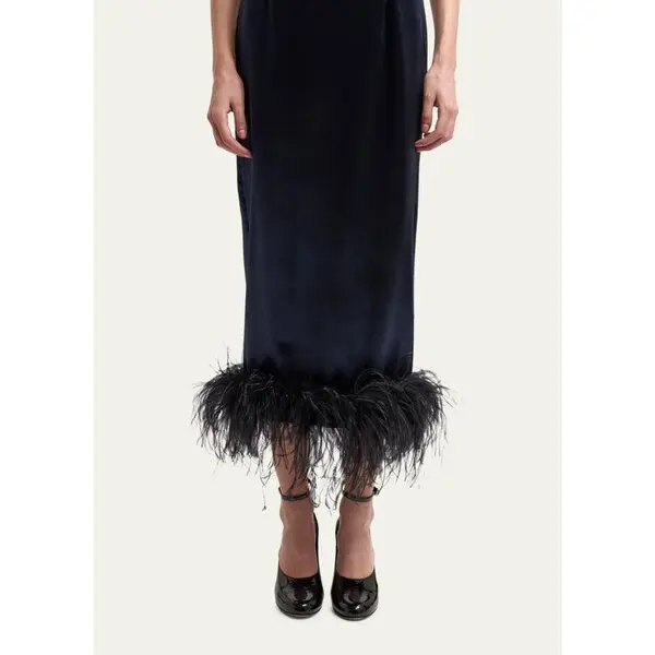 16Arlington Minelli Strapless Satin Midi Dress