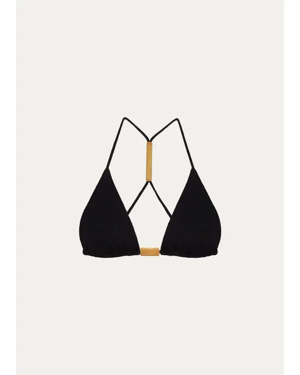 VIX PAULA HERMANNY Tammy T-back Triangle Bikini Top