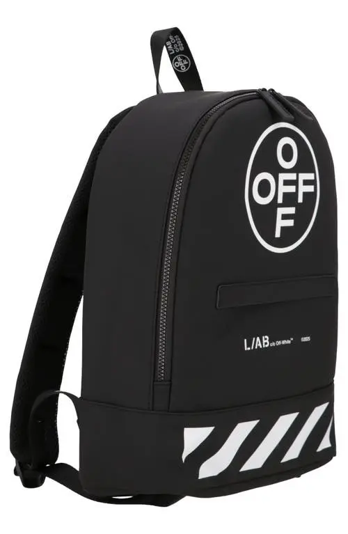 Off-White Brb Faux Leather Backpack - Black