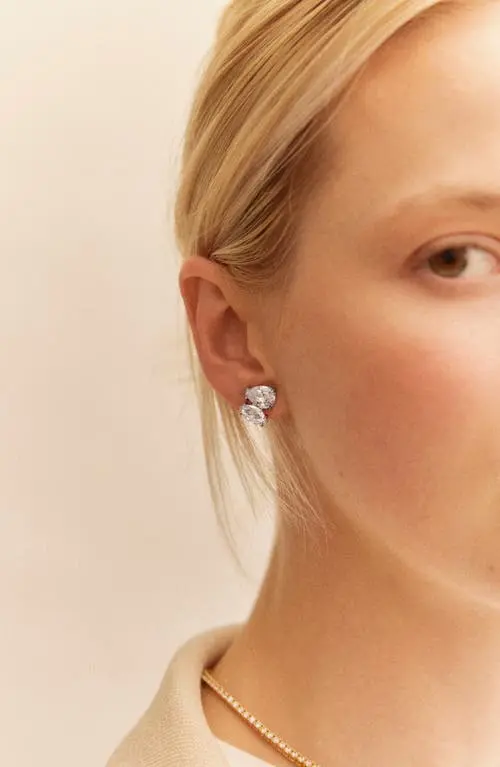 Baublebar Antonella Two-stone Crystal Stud Earrings