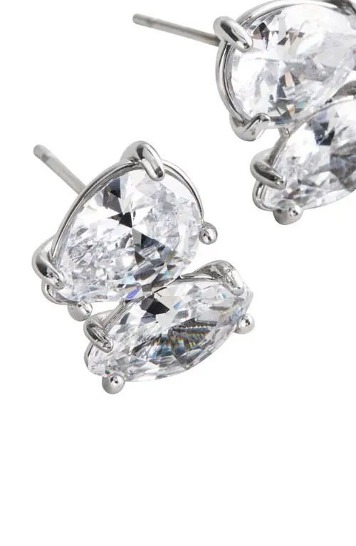 Baublebar Antonella Two-stone Crystal Stud Earrings