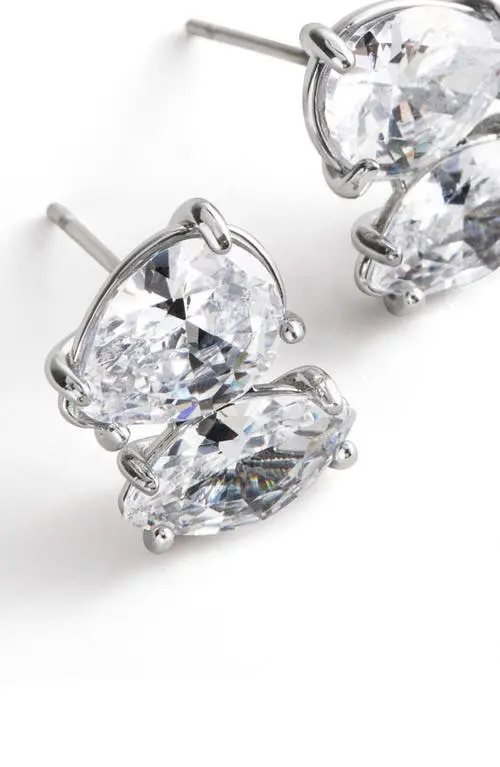 Baublebar Antonella Two-stone Crystal Stud Earrings
