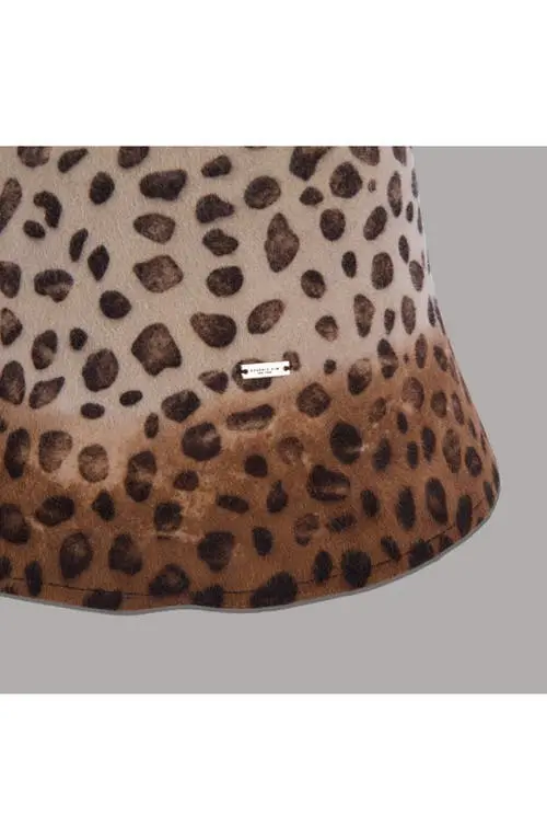 Eugenia Kim Anaïs Leopard Print Wool Bucket Hat