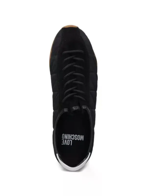 Moschino Quilted Lace-up Sneakers