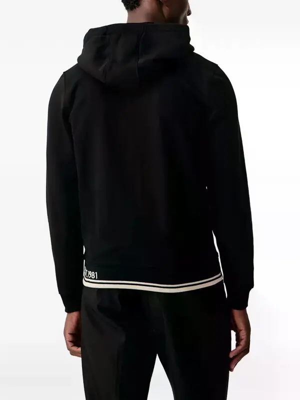 Guess Logo-plaque Zip-up Hoodie