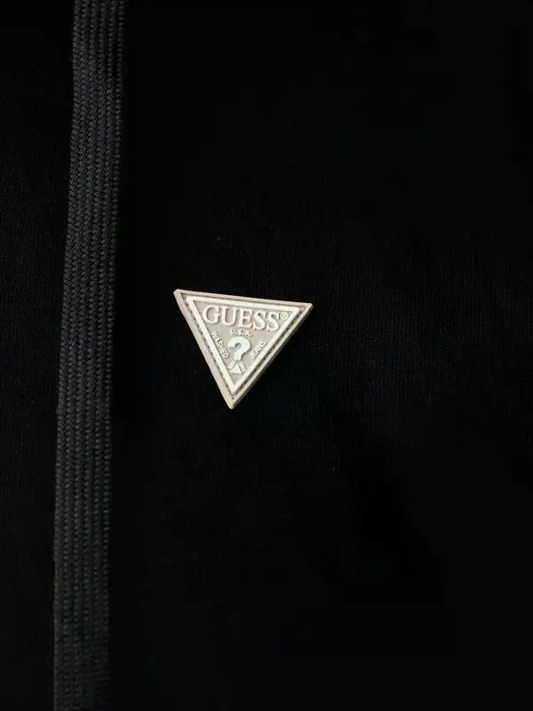 Guess Logo-plaque Zip-up Hoodie
