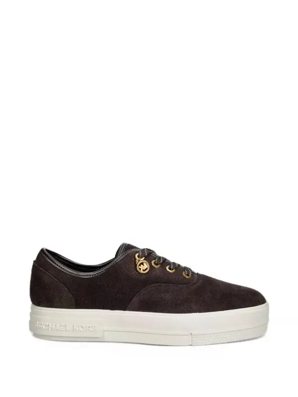 Michael Kors Lindsey Platform Sneakers In Perforated Suede