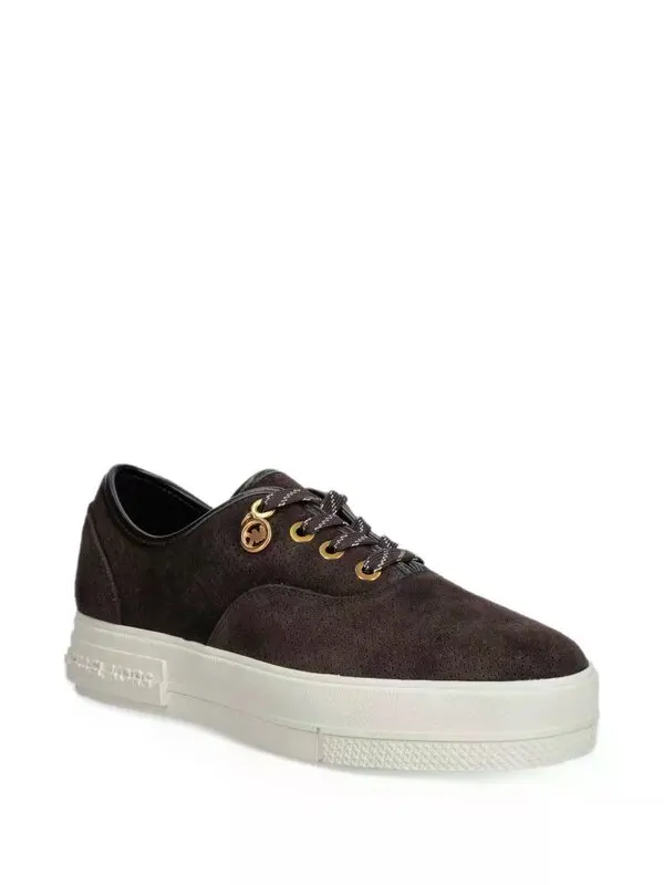Michael Kors Lindsey Platform Sneakers In Perforated Suede
