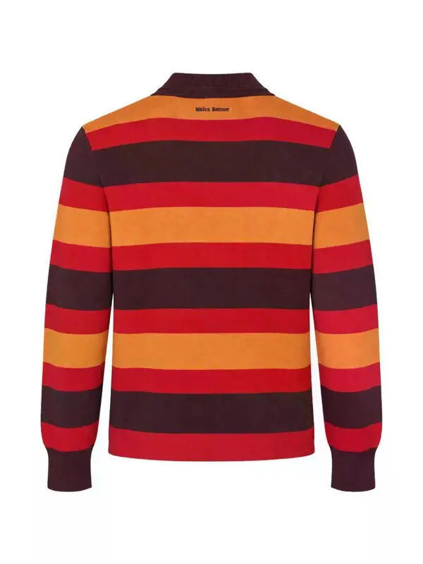 WALES BONNER X Adidas Striped Polo-collar Sweater